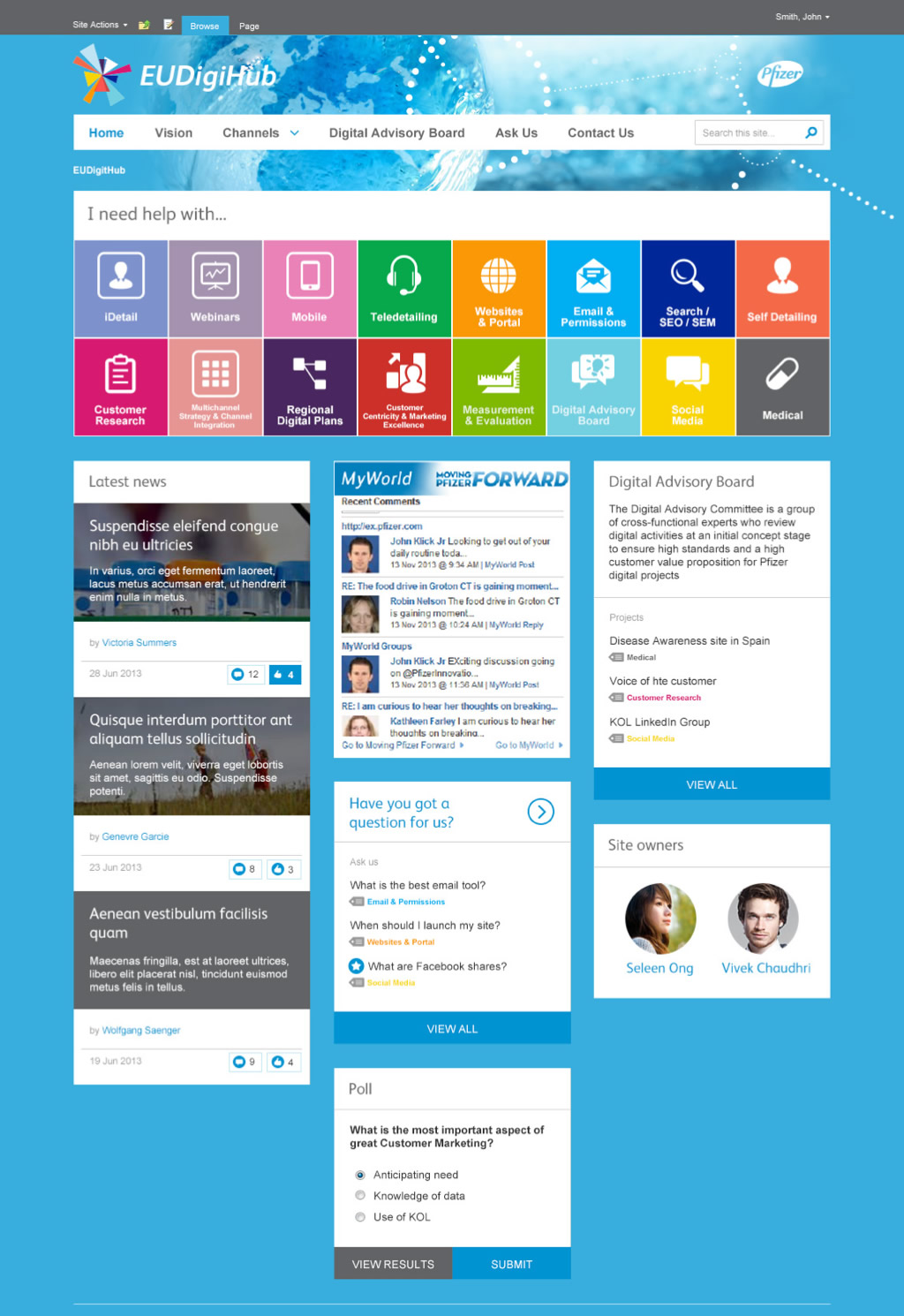 Redesigning SharePoint For Visual Impact And Usability