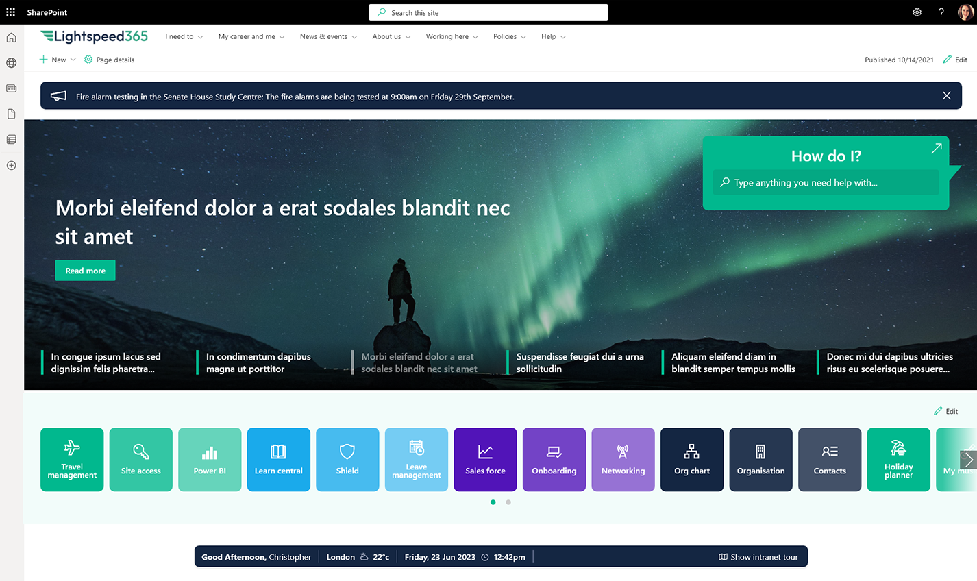 SharePoint intranet design best practices - Content Formula