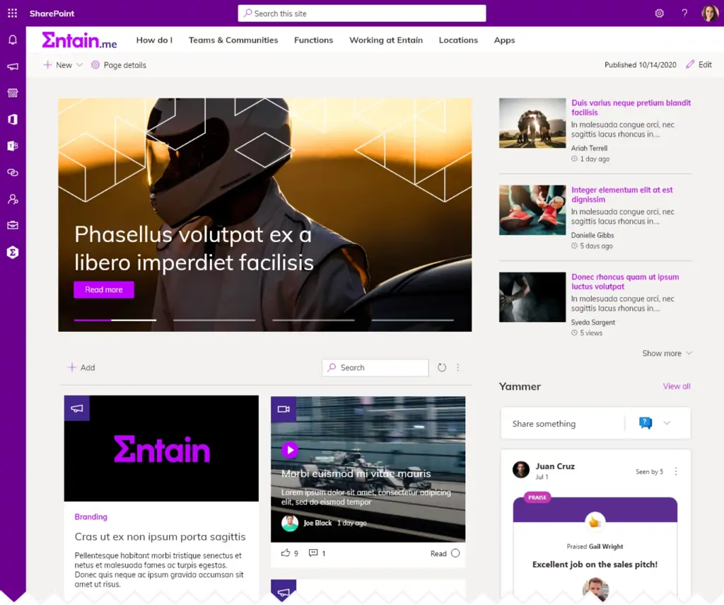 SharePoint - out of the box and customisation