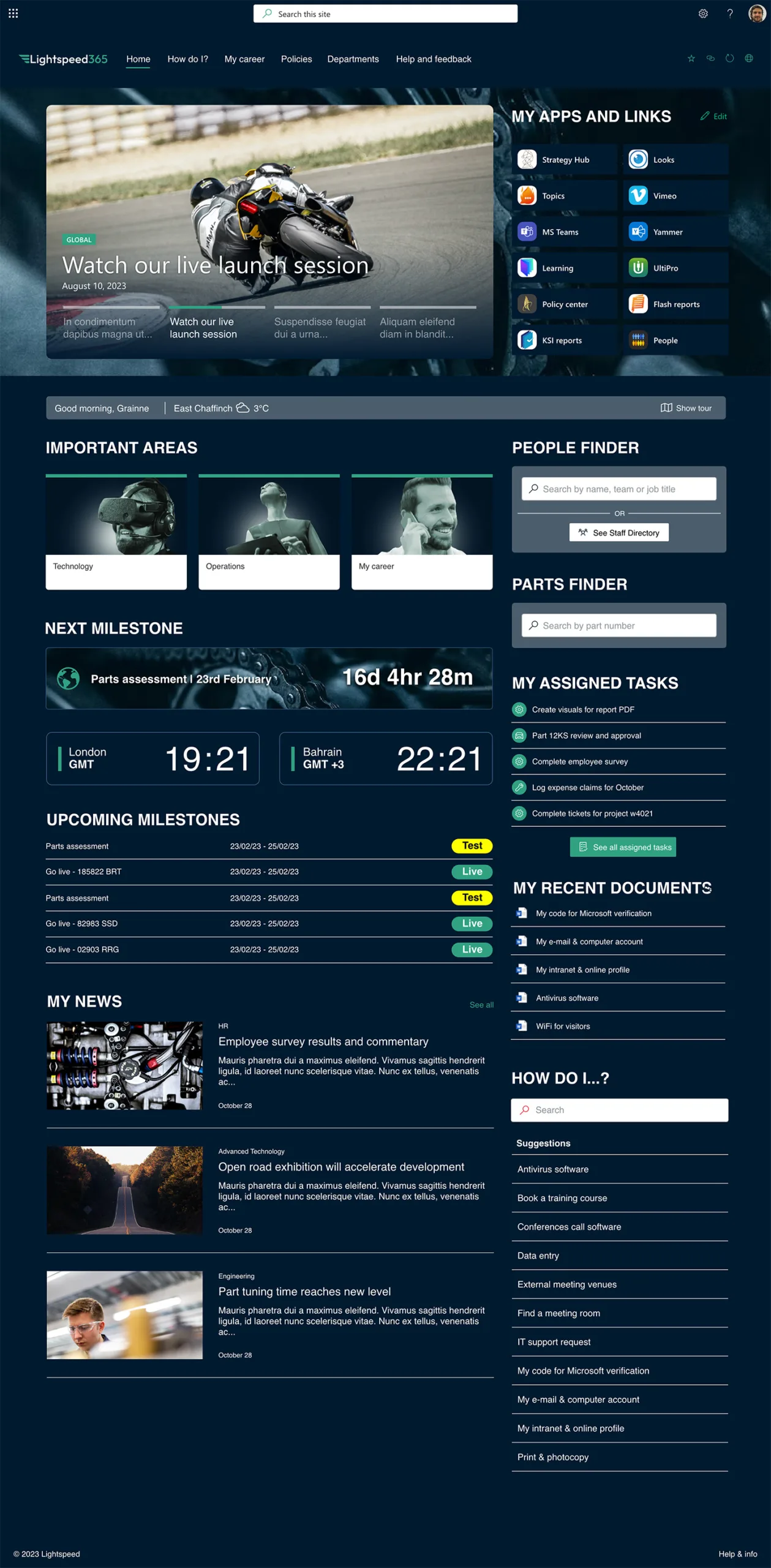 Best Sharepoint Intranet Site Examples Best Free SharePoint Intranet