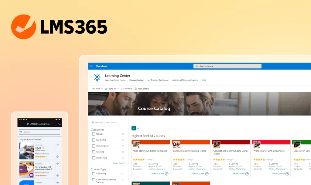 Using LMS365, Dynamics 365 and an additional integration with the Moodle learning platform ...