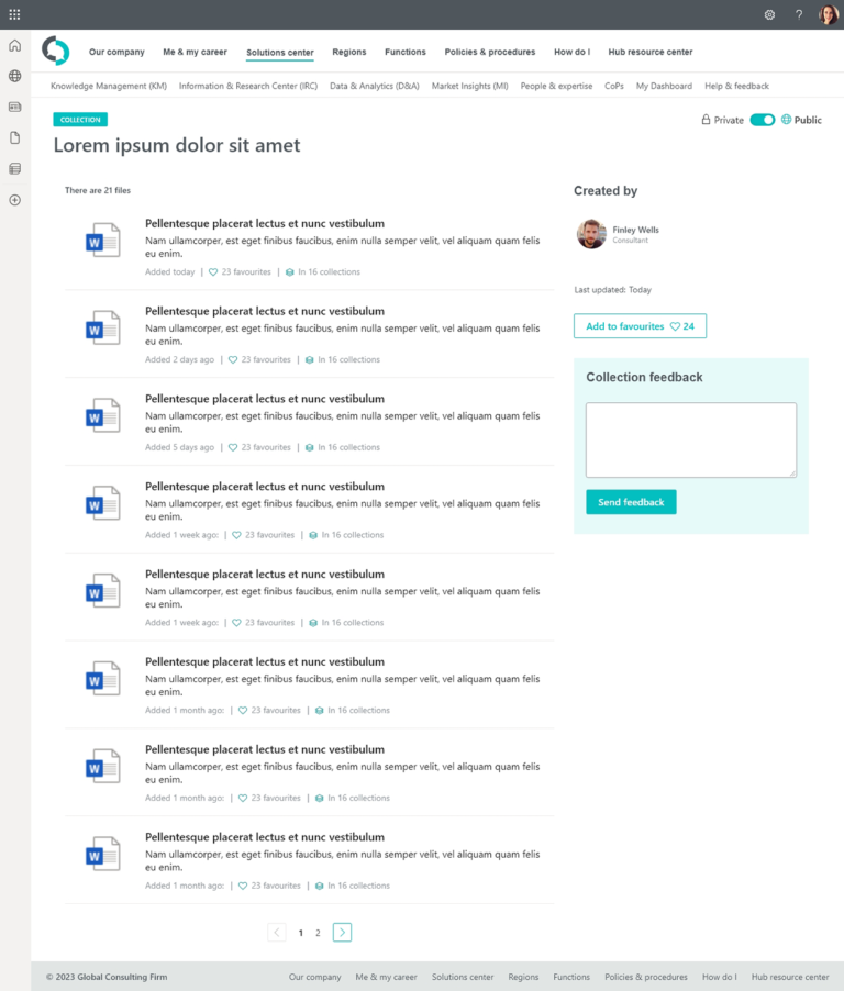 SharePoint knowledge management: 8 best practice examples - Content Formula
