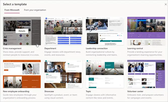 How to use SharePoint communication sites - Content Formula