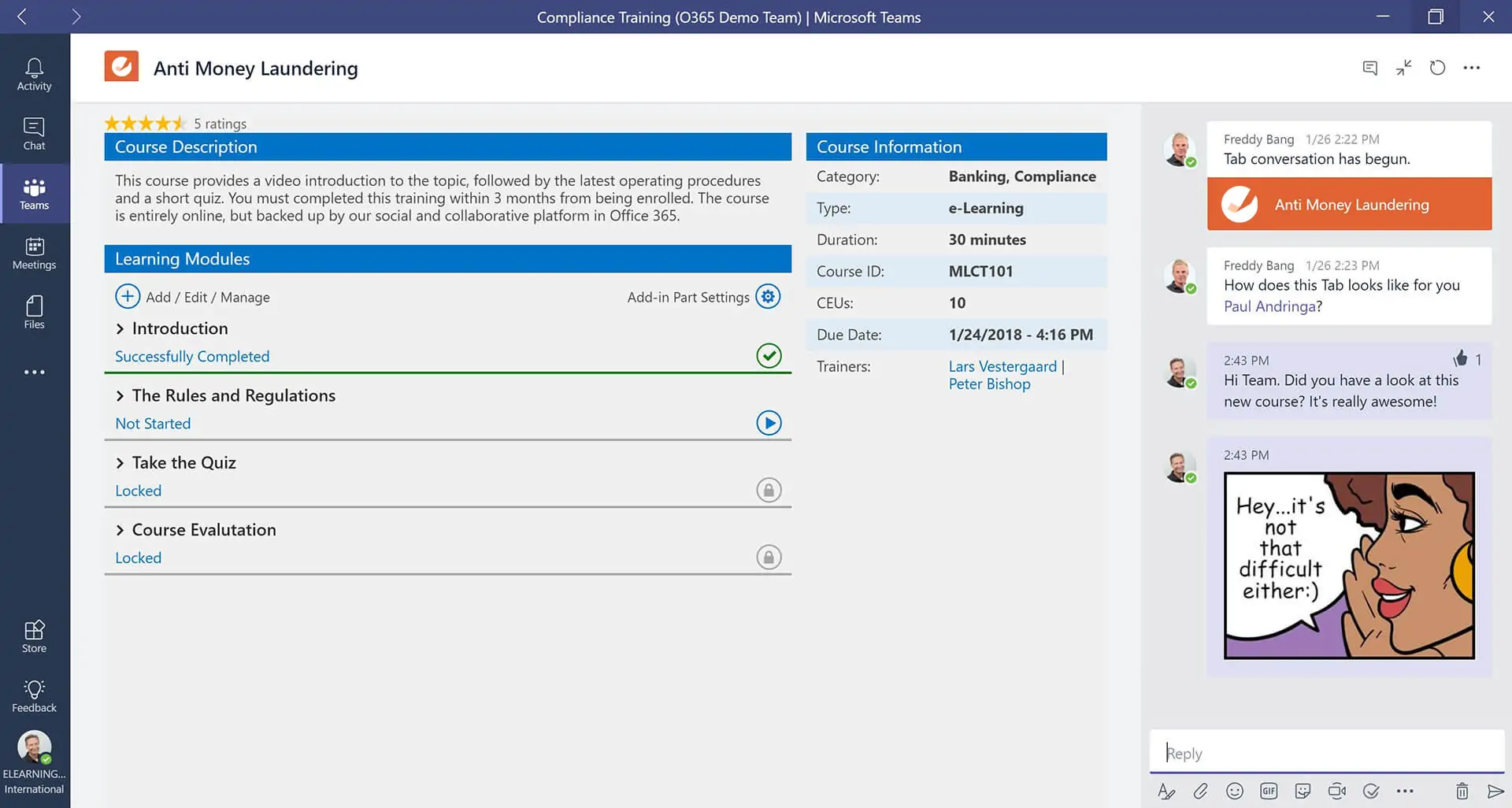 Sharepoint and Teams LMS (learning management system) - Content Formula