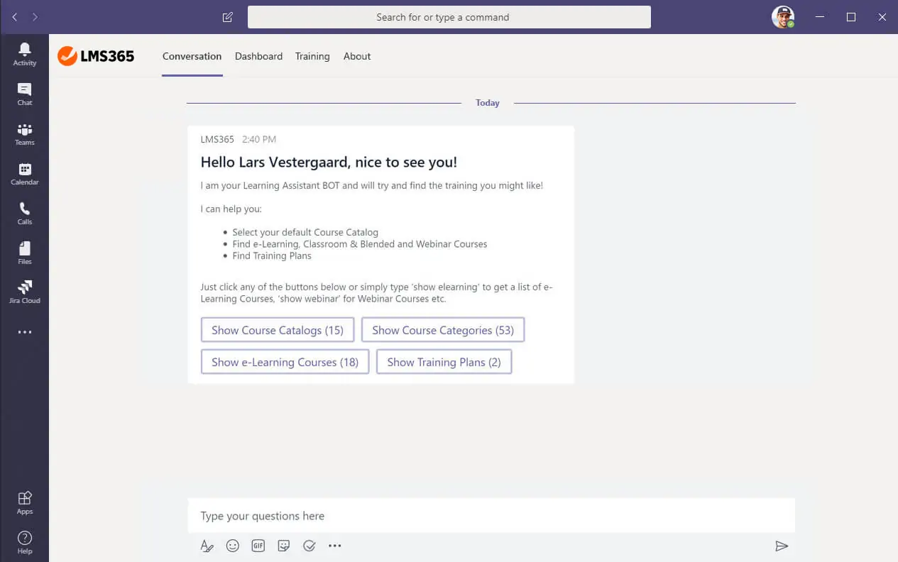 Sharepoint and Teams LMS (learning management system) - Content Formula